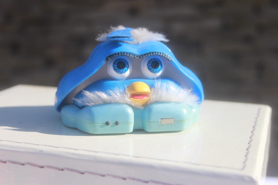 Vintage Mcdonalds Furby Toy Blue Grey Colour Batteries Removed ...