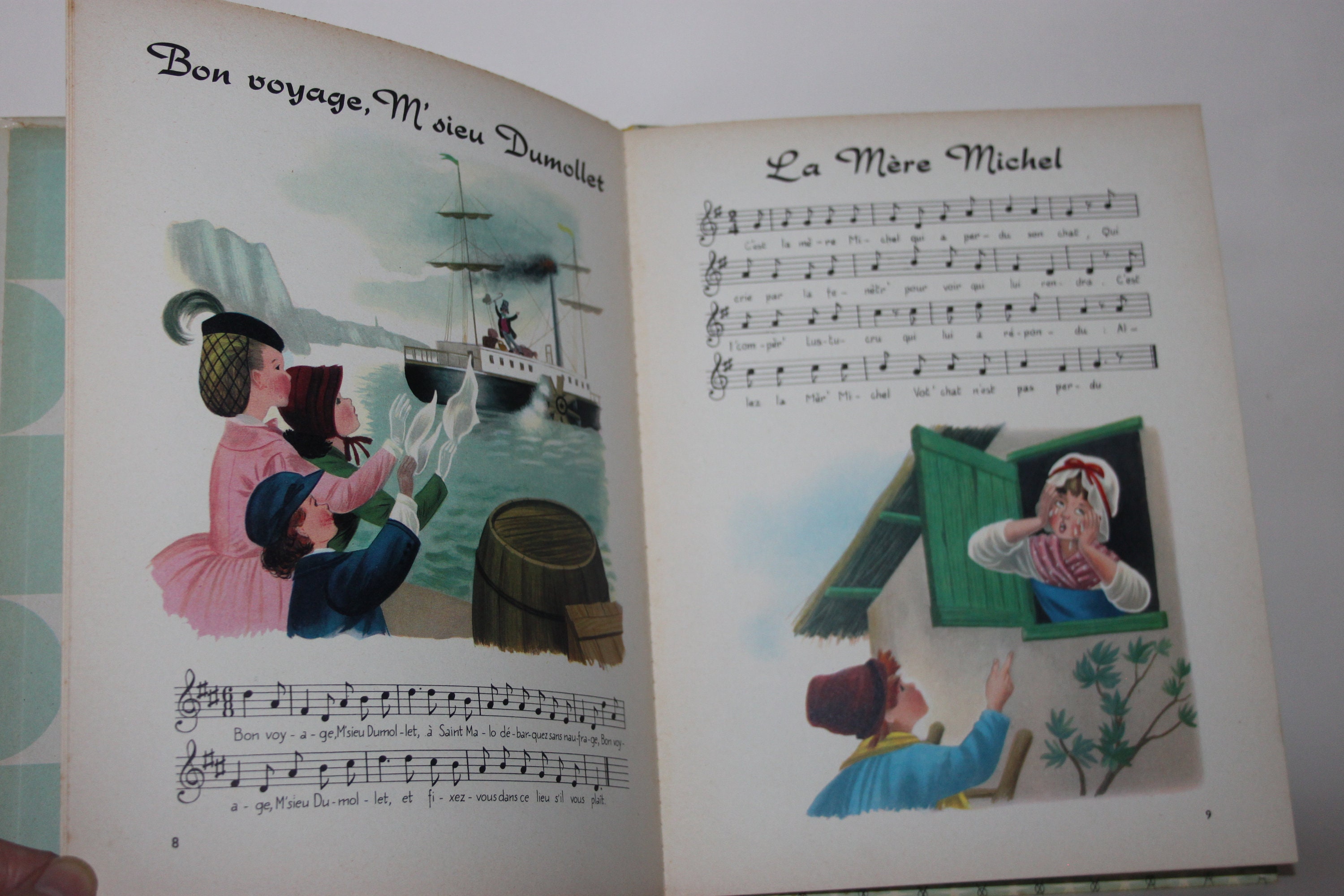 Vintage Childrens Picture Book, Belles Chansons De France, Simonne ...