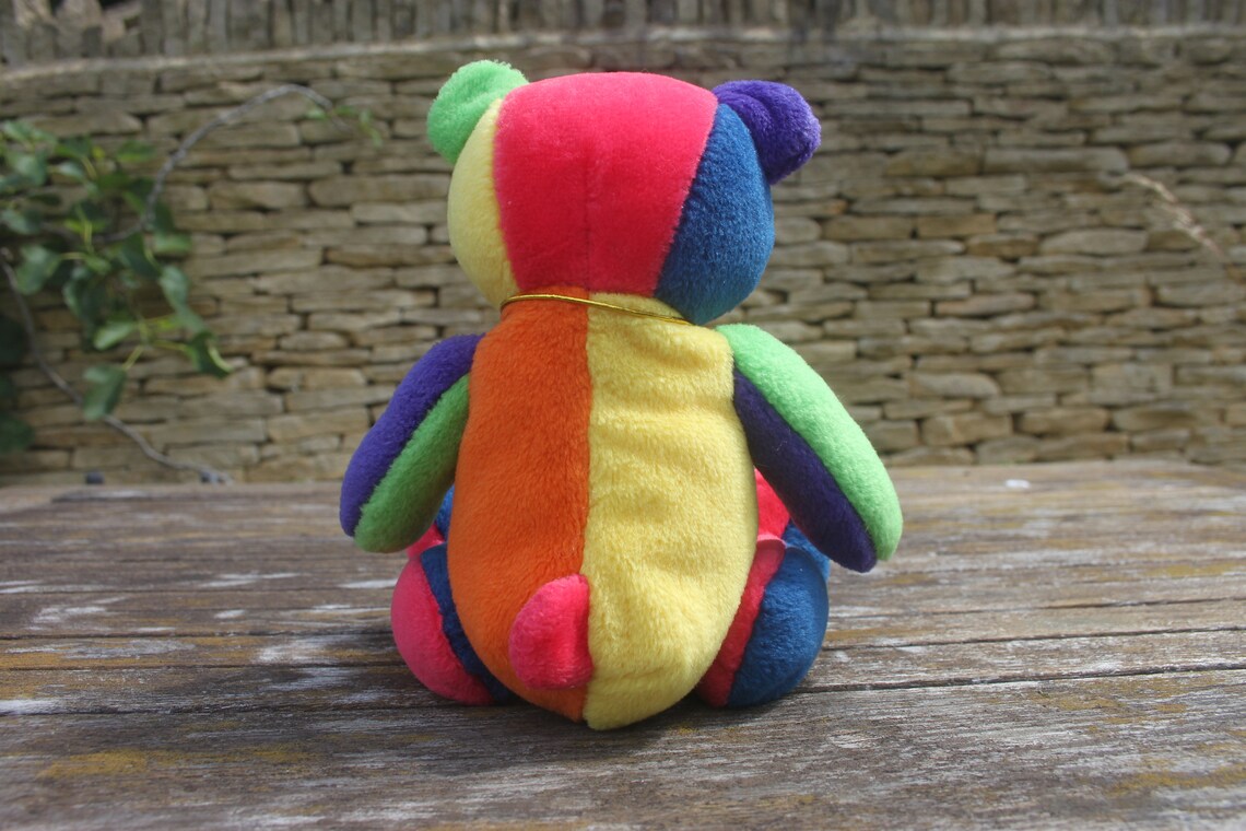 Soft Toy Millenium Bears, 2000, Plush Toys, Red Yellow Blue Purple ...
