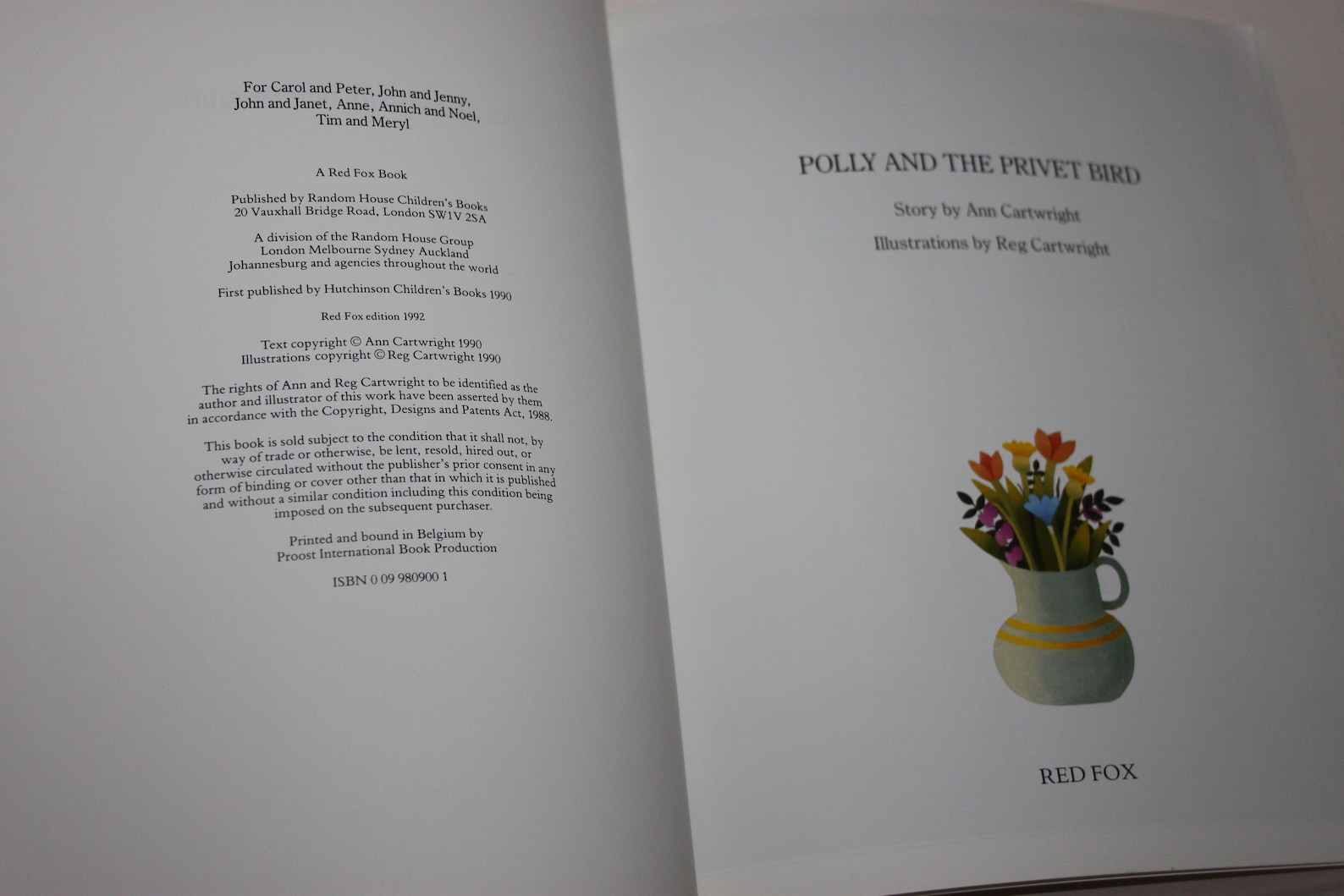 Polly and the Privet Bird by Ann & Reg Cartwright PB 1992 Red - Etsy