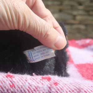 Vintage Plush Swibco Bear Puffkins Benny Black Bear, No Swing Tag, Cute ...