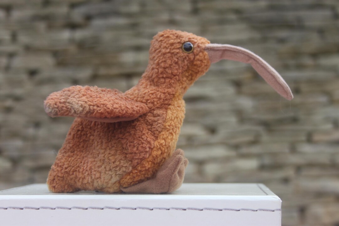 Vintage Ty Beak the Kiwi Bird Beanie Babies 1998 Soft Toys, Plush Toys ...