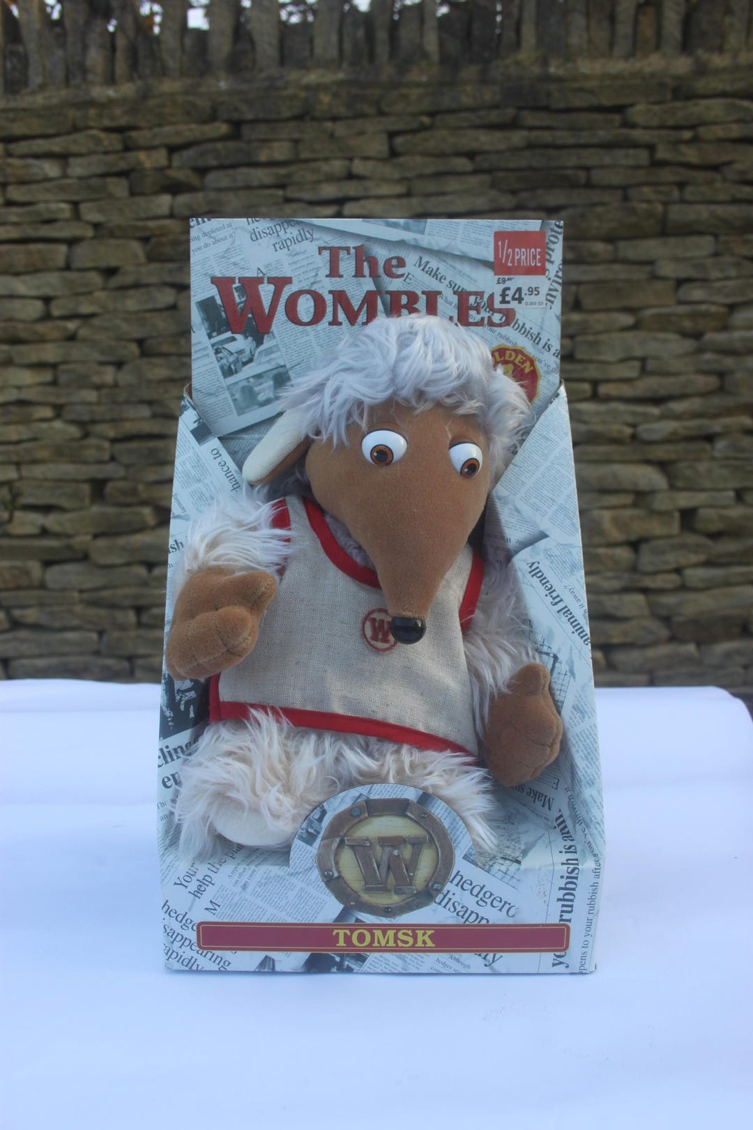 Vintage Plush Toy Tomsk Womble Bluebird Toys 1998 in Original Box, Very ...
