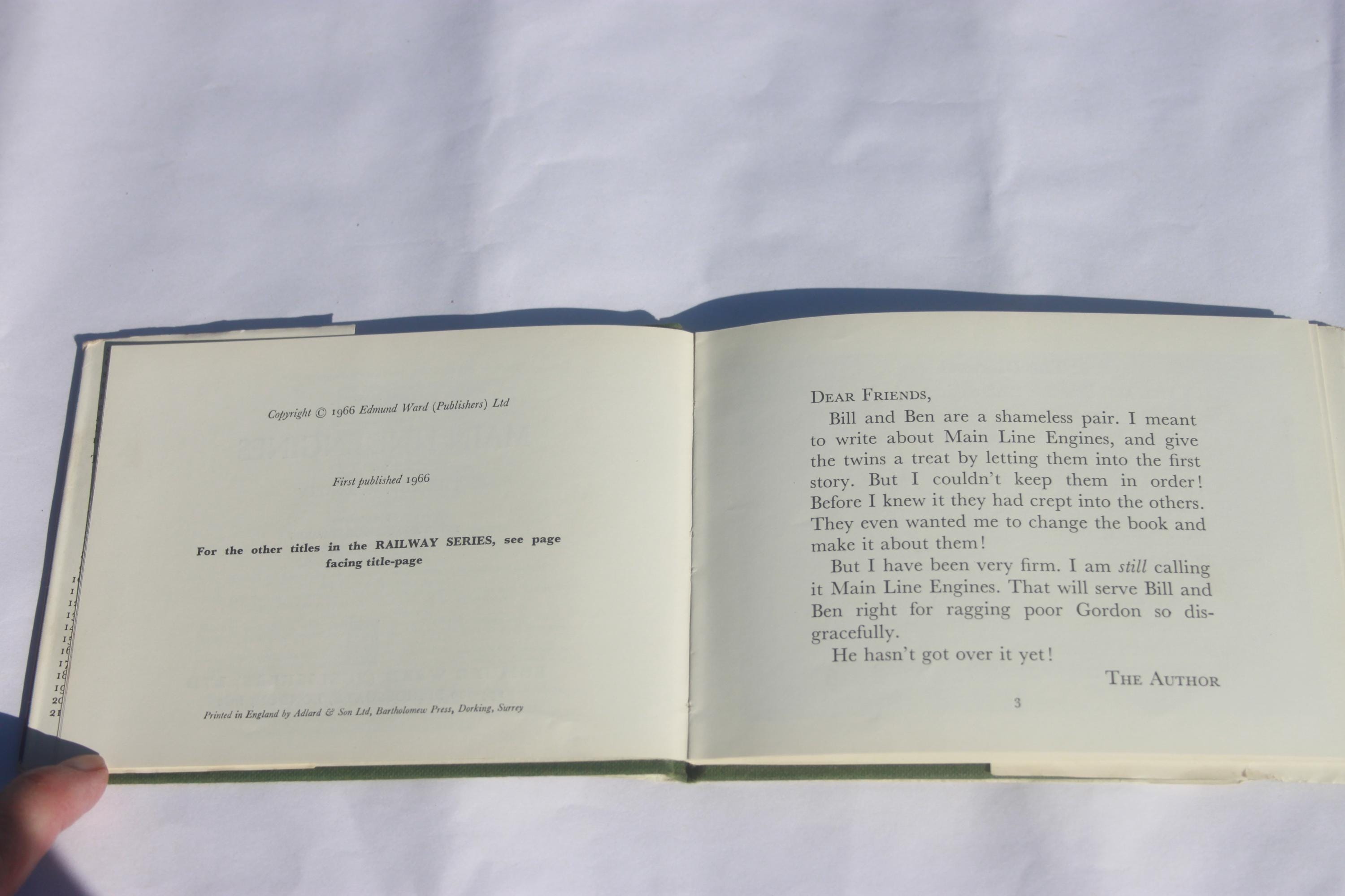 Vintage Thomas the Tank Engine Book Main Line Engines Rev W Awdry ...