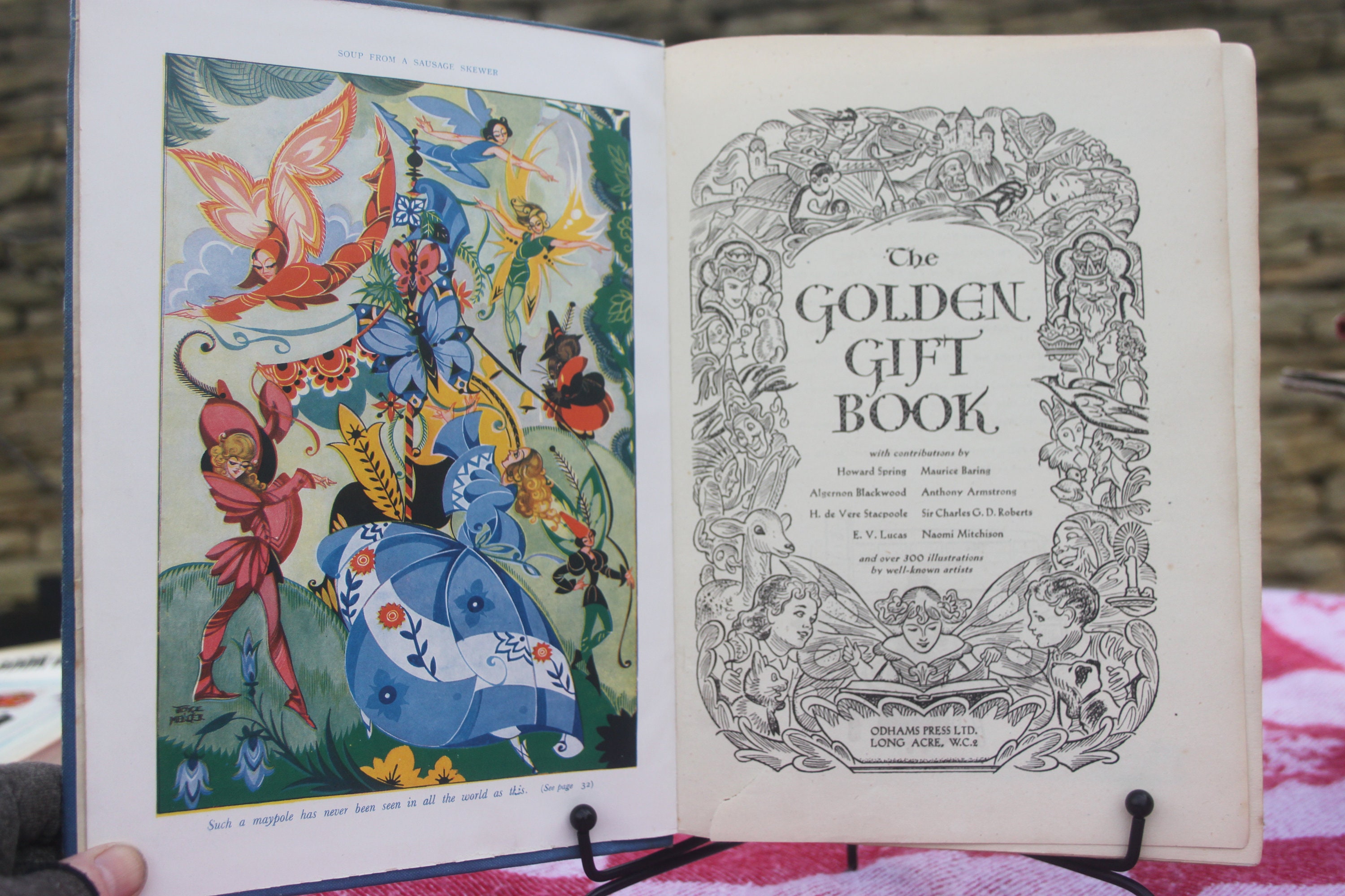 Golden Gift Book 1930s Odhams Vintage Children's Book, Stories Fairy ...