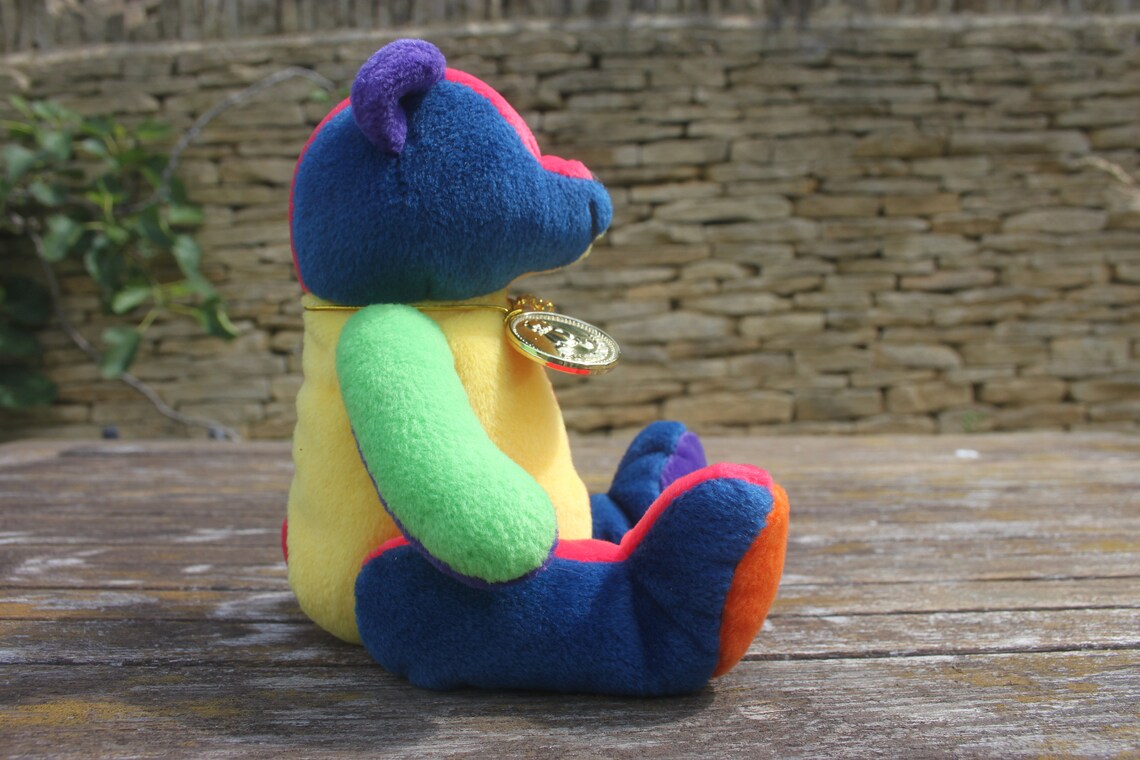 Soft Toy Millenium Bears, 2000, Plush Toys, Red Yellow Blue Purple ...