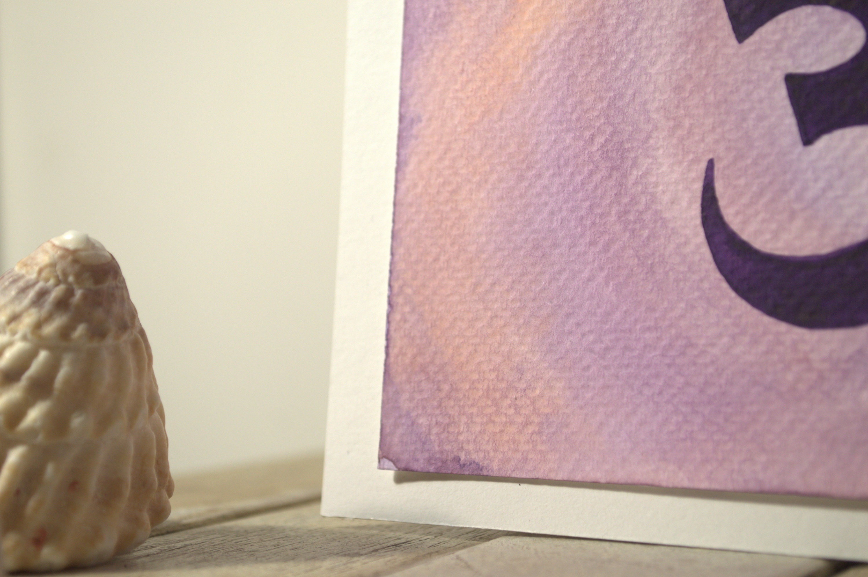 OM Java 001 Handmade Watercolor Painting of OM With - Etsy