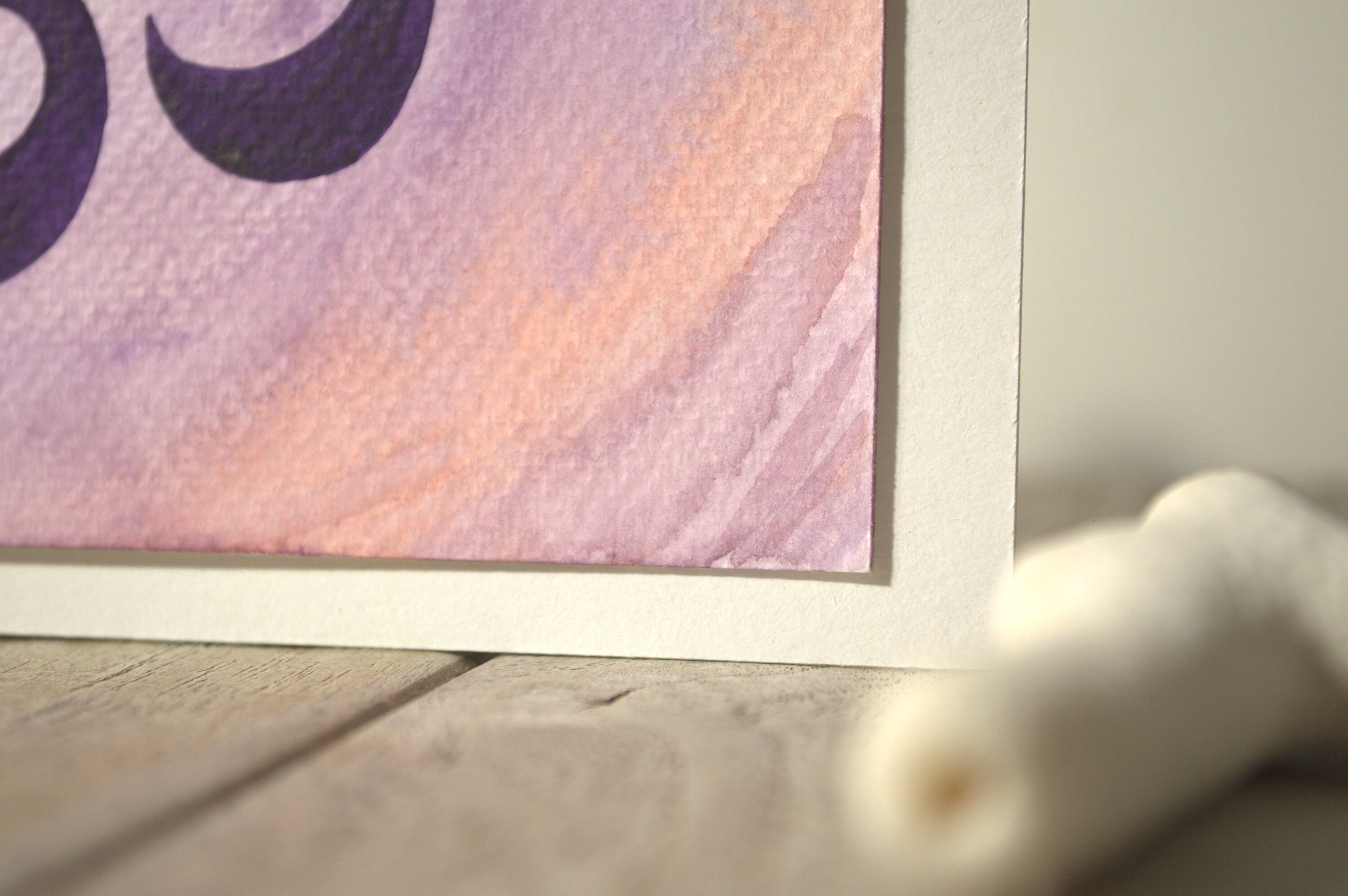 OM Java 001 Handmade Watercolor Painting of OM With - Etsy