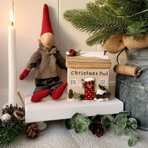 Christmas Pudding Cottage Little Wooden House Handcrafted Cottage ...