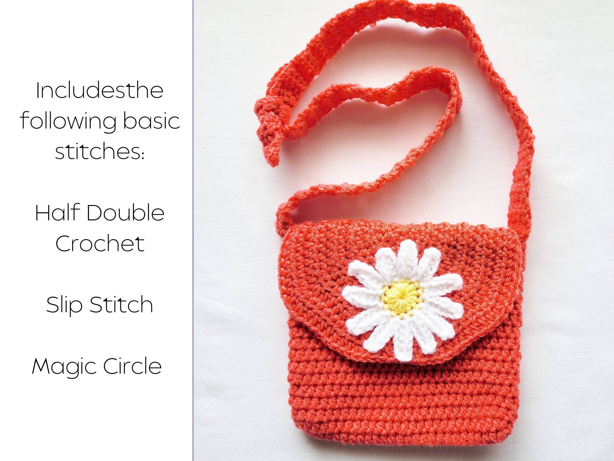 Crochet Daisy Purse Pattern Crochet Pattern PDF Crochet Summer Bag ...