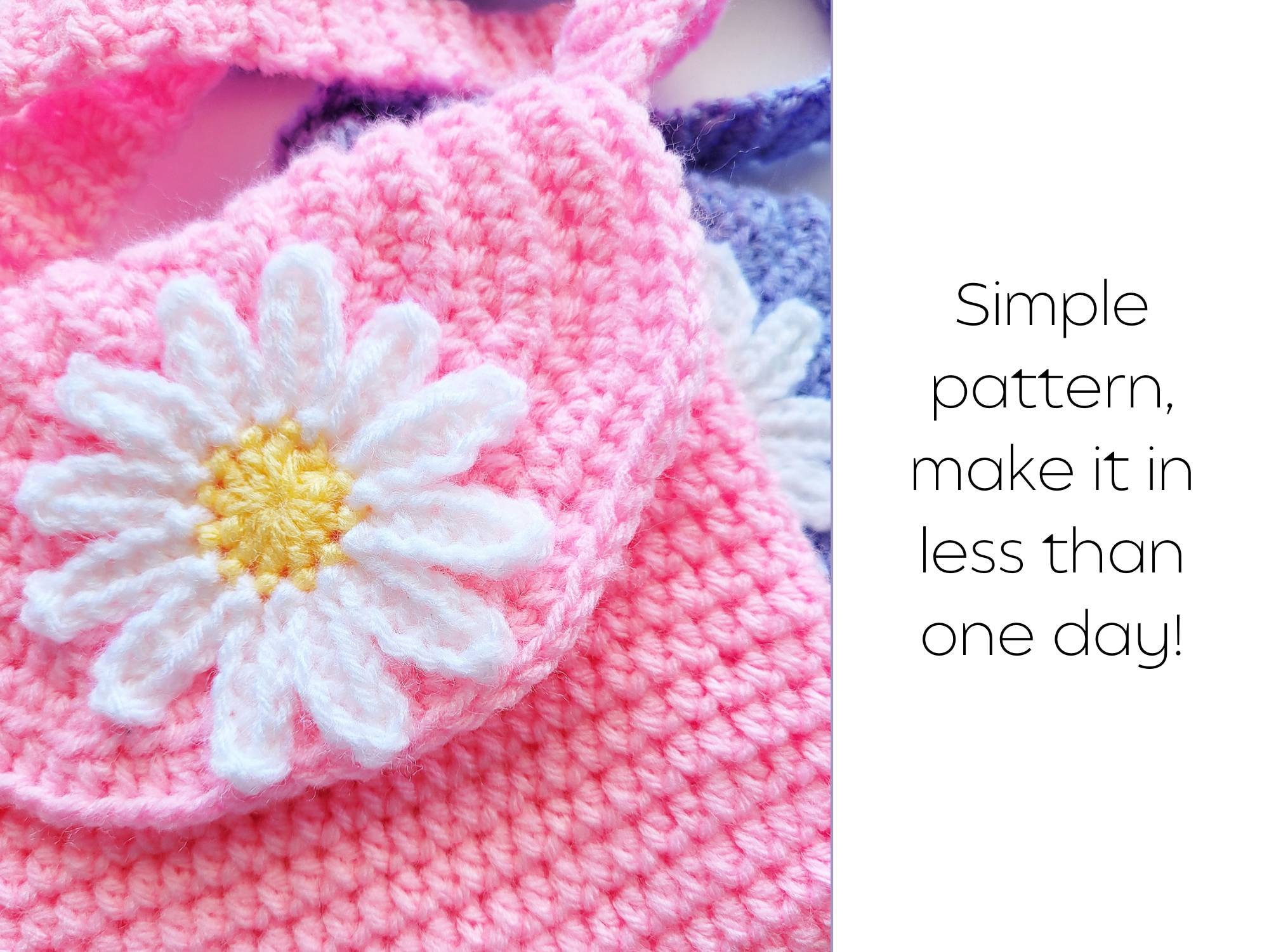 Daisy Purse Crochet Pattern - Crochet Purse Pattern PDF - Crochet Bag ...