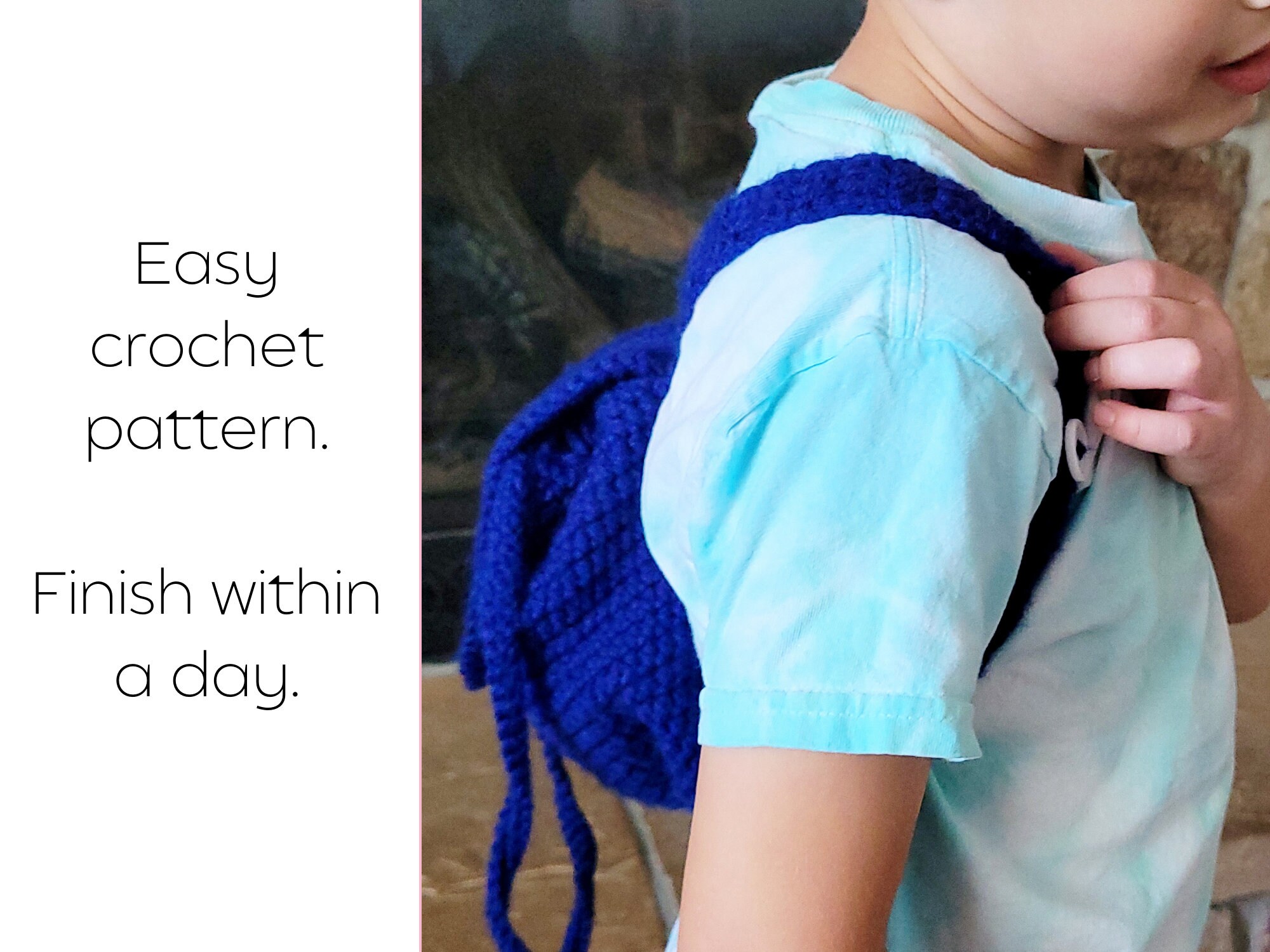 Crochet Pattern Easy Crochet Bag Pattern Kids Backpack Pattern Crochet ...