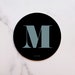 Letter M Coaster / Printed Wood / Scandinavian Design / Mix and Match ...