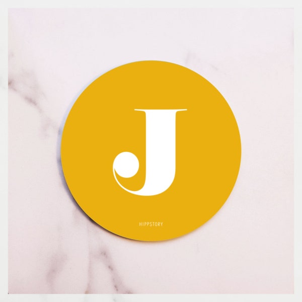 Letter Coaster - Etsy