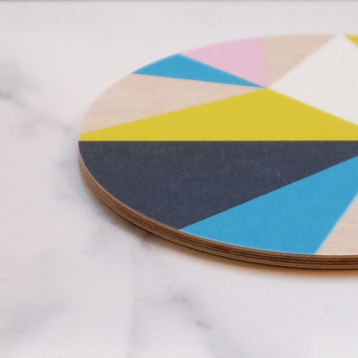 Letter T Coaster / Printed Wood / Scandinavian Design / Mix - Etsy