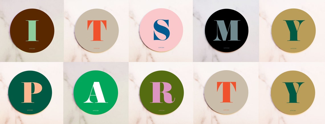 Letter T Coaster / Printed Wood / Scandinavian Design / Mix - Etsy