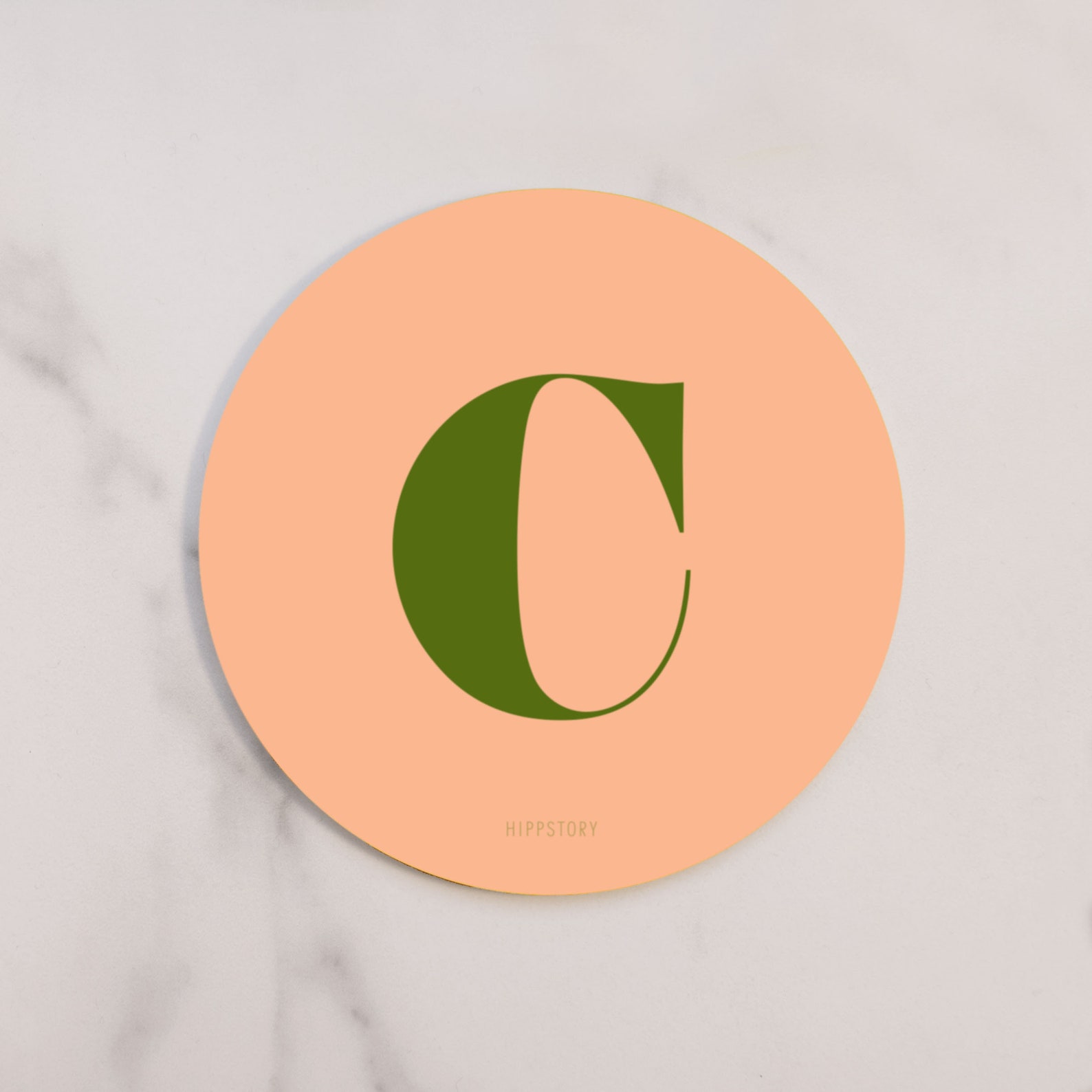 Letter C Coaster / Printed Wood / Scandinavian Design / Mix - Etsy