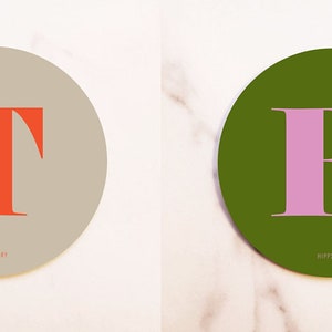 Letter M Coaster / Printed Wood / Scandinavian Design / Mix and Match ...