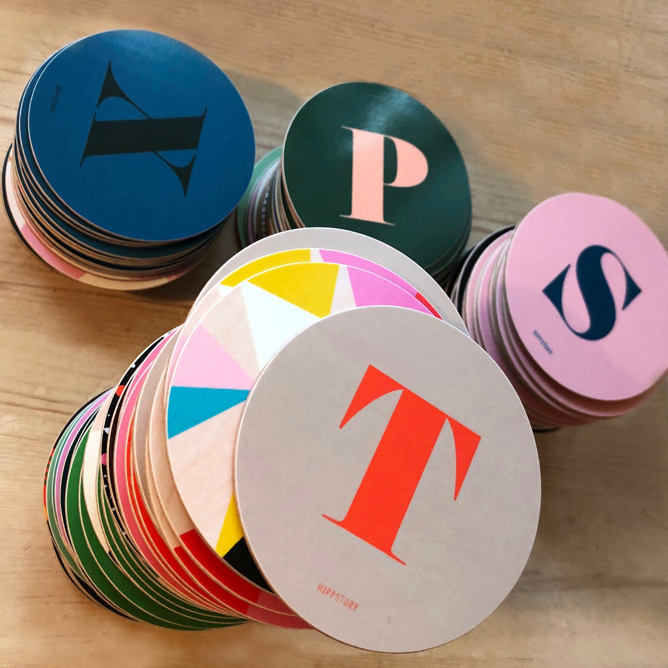 Letter T Coaster / Printed Wood / Scandinavian Design / Mix - Etsy