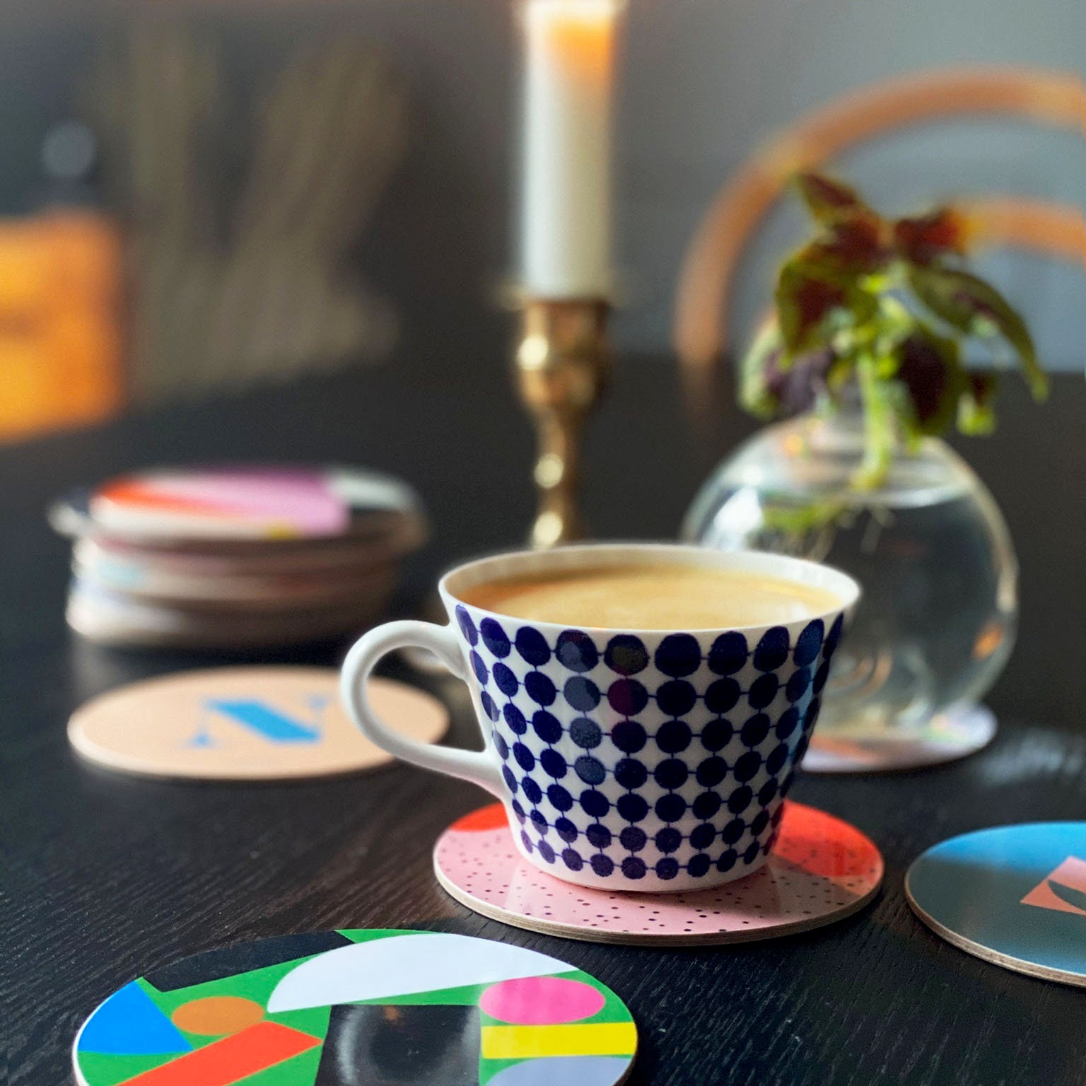 Letter B Coaster / Printed Wood / Scandinavian Design / Mix - Etsy