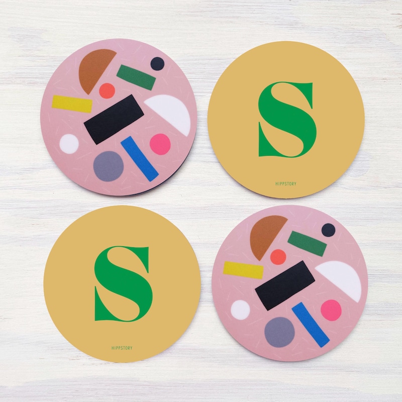 Letter Coaster - Etsy