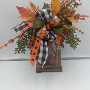 Fall Lantern Swag Lantern Topper for Fall Lantern Bow Fall Decor for ...