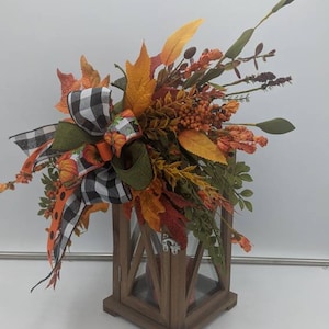 Fall Lantern Swag Lantern Topper for Fall Lantern Bow Fall Decor for ...