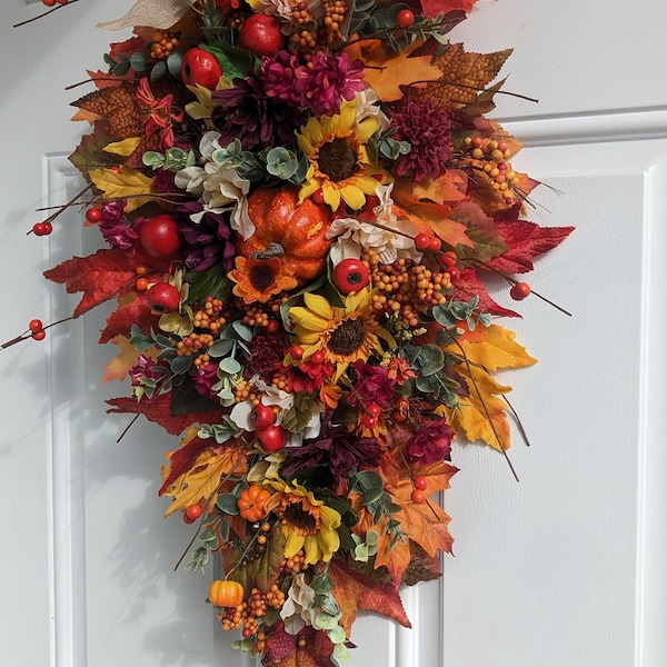Fall Door Swag - Etsy