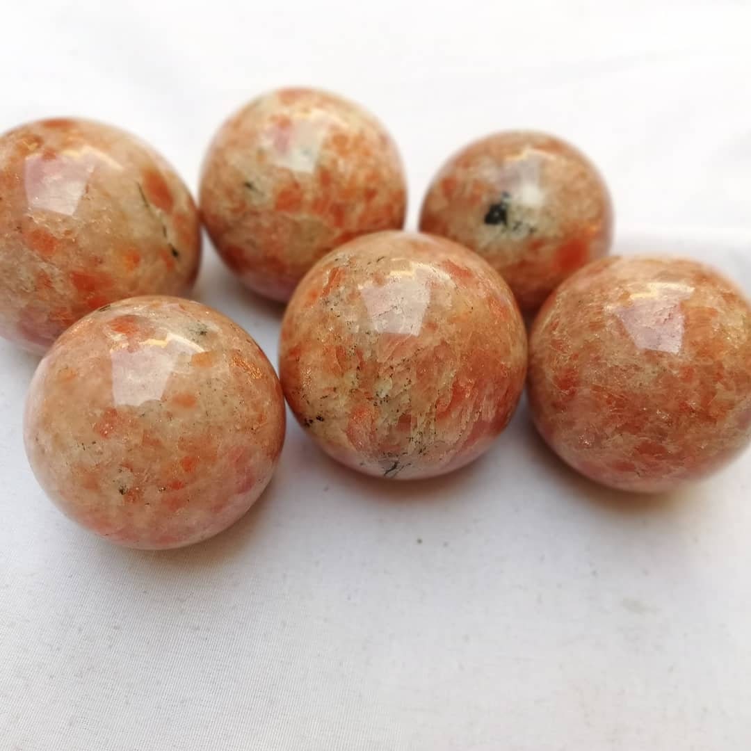Sunstone Crystal Stone Spheres 1 Pcs - Etsy