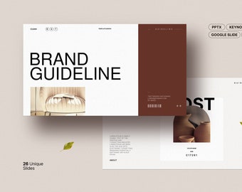 Brand Guideline Template With Powerpoint Keynote Google Slides Indesign ...