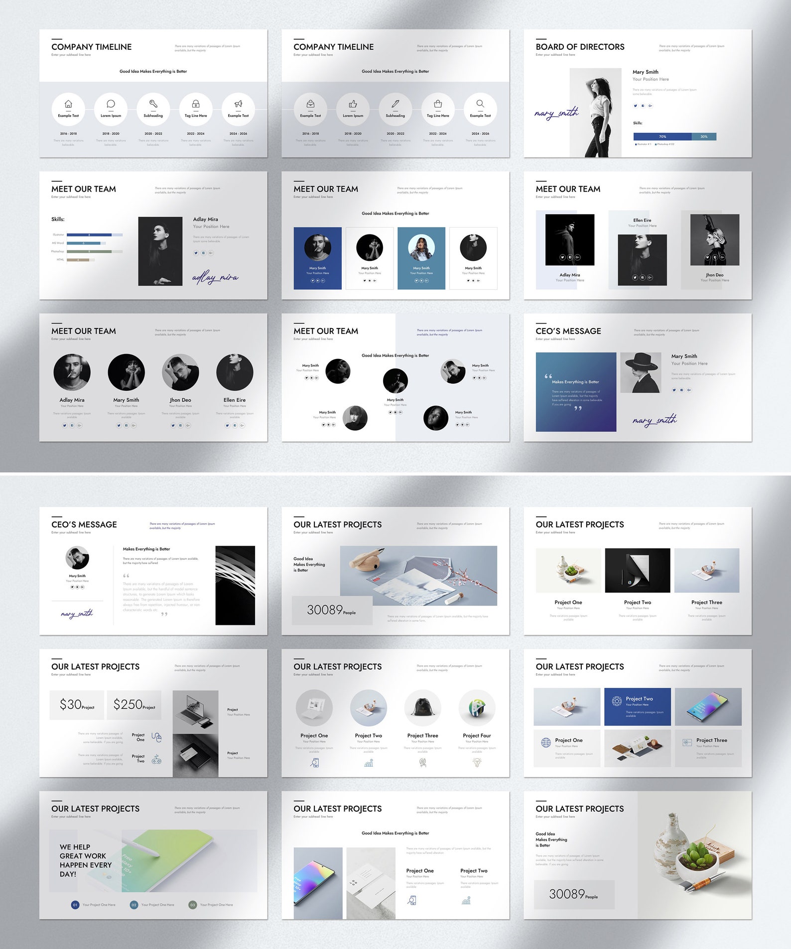 Canva Project Proposal Presentation Template Business - Etsy