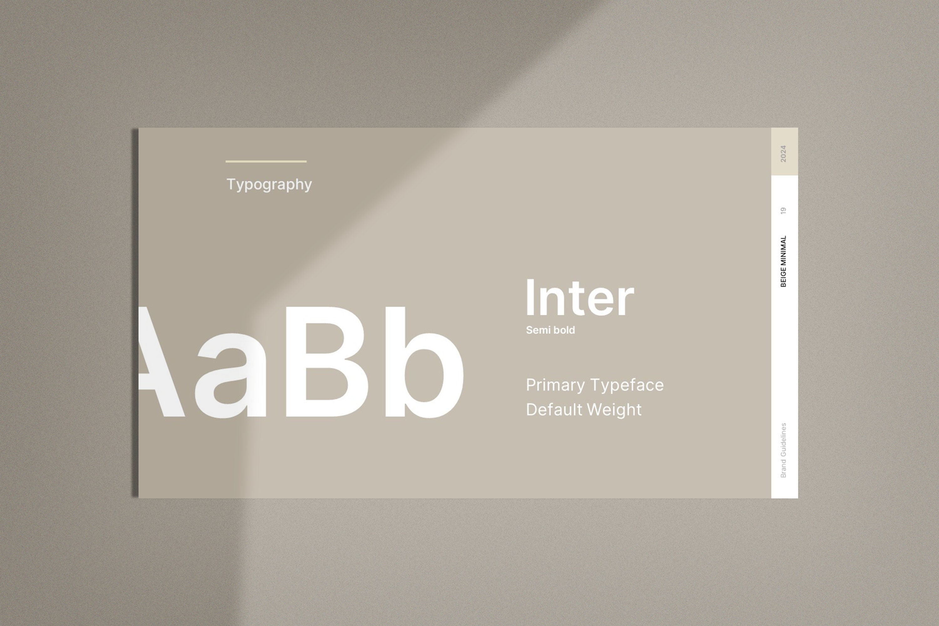 Beige Minimal Brand Guidelines Presentation With Powerpoint Keynote ...