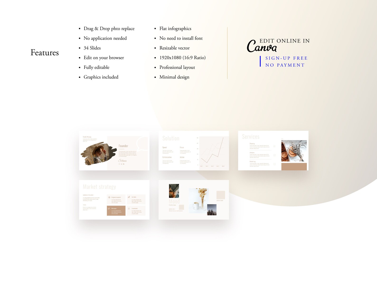 Canva Business Pitch Deck Presentation Business Plan Template Startup ...