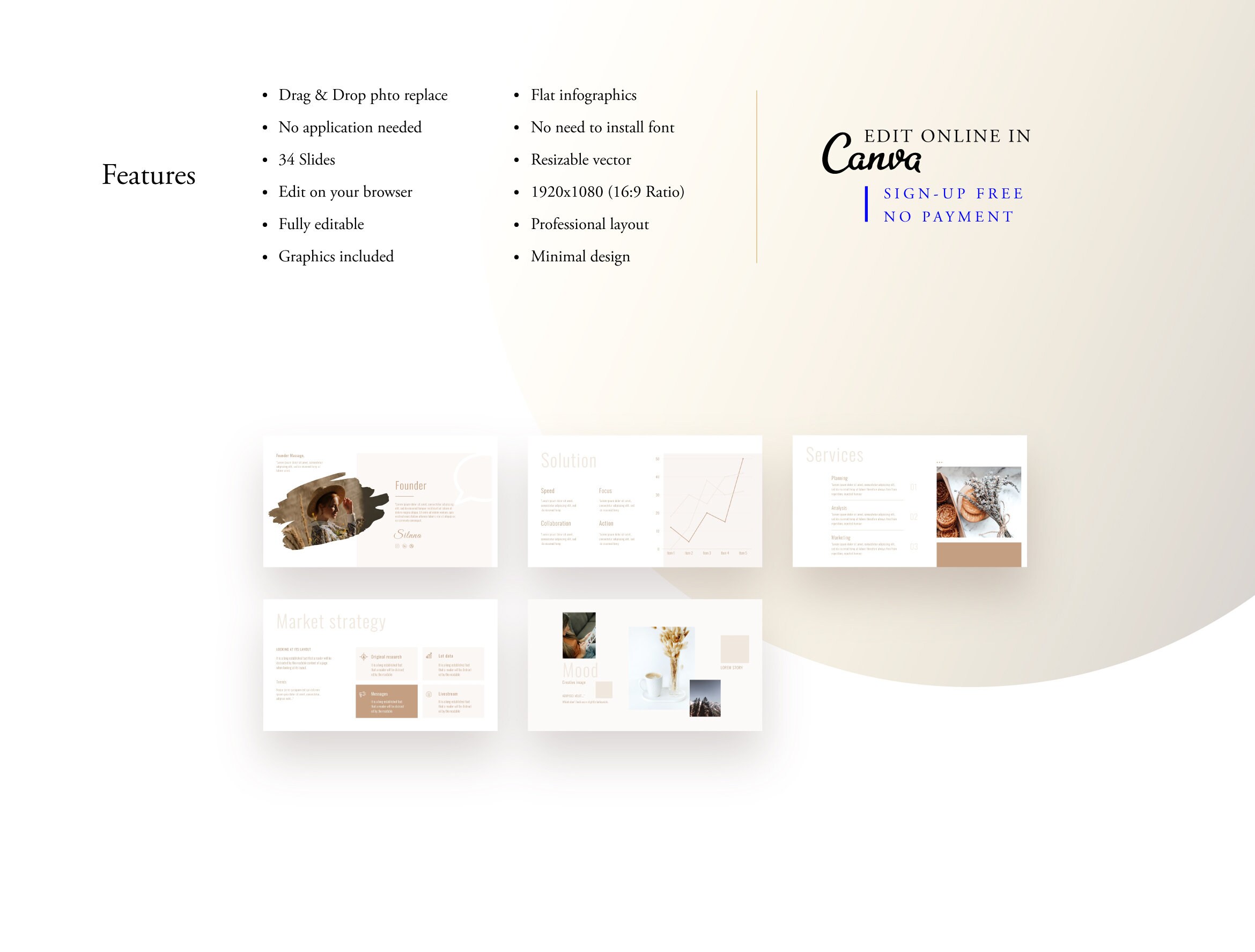 Canva Business Pitch Deck Presentation Business Plan Template Startup ...