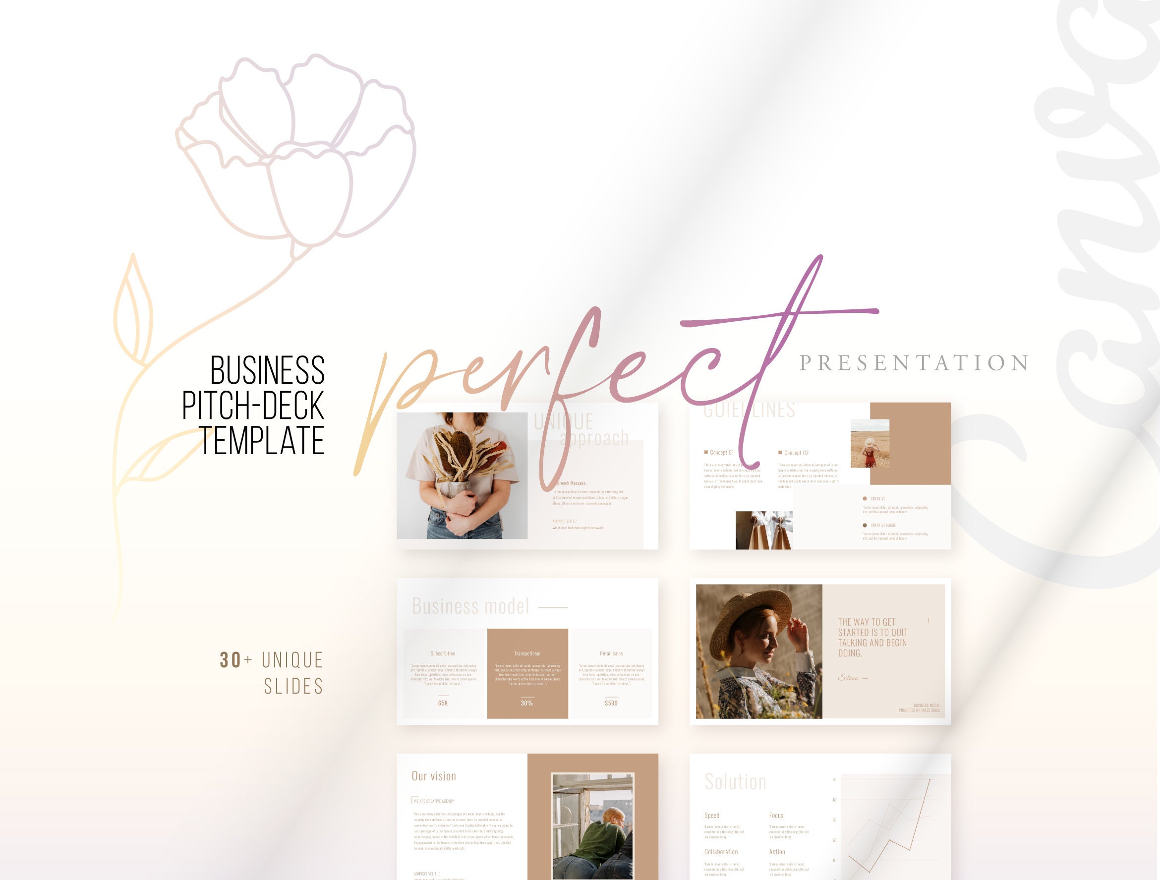 Canva Business Pitch Deck Presentation | Business Plan Template ...