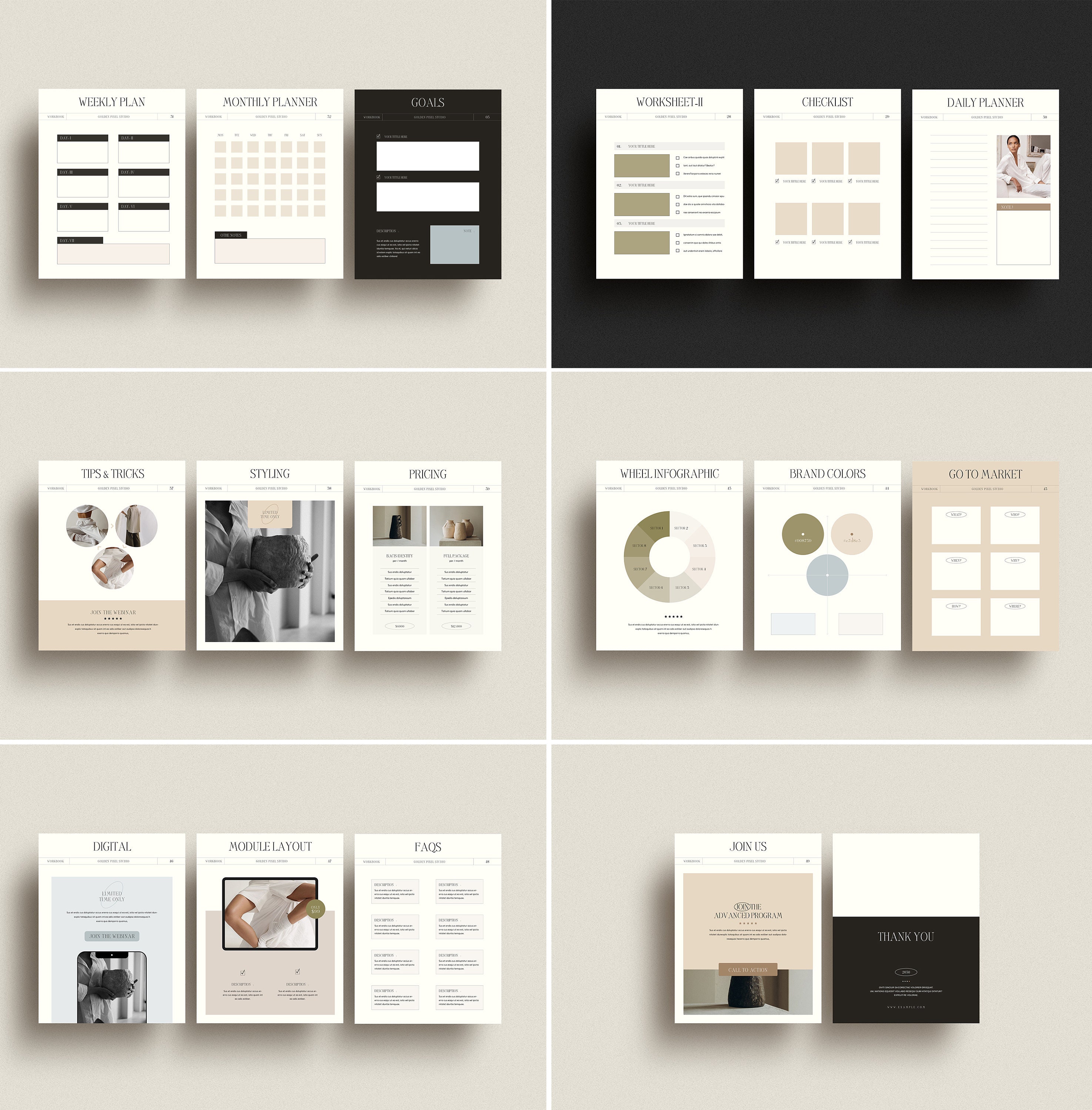 Workbook Creator for Coaches CANVA Template Ebook Indesign Brochure ...