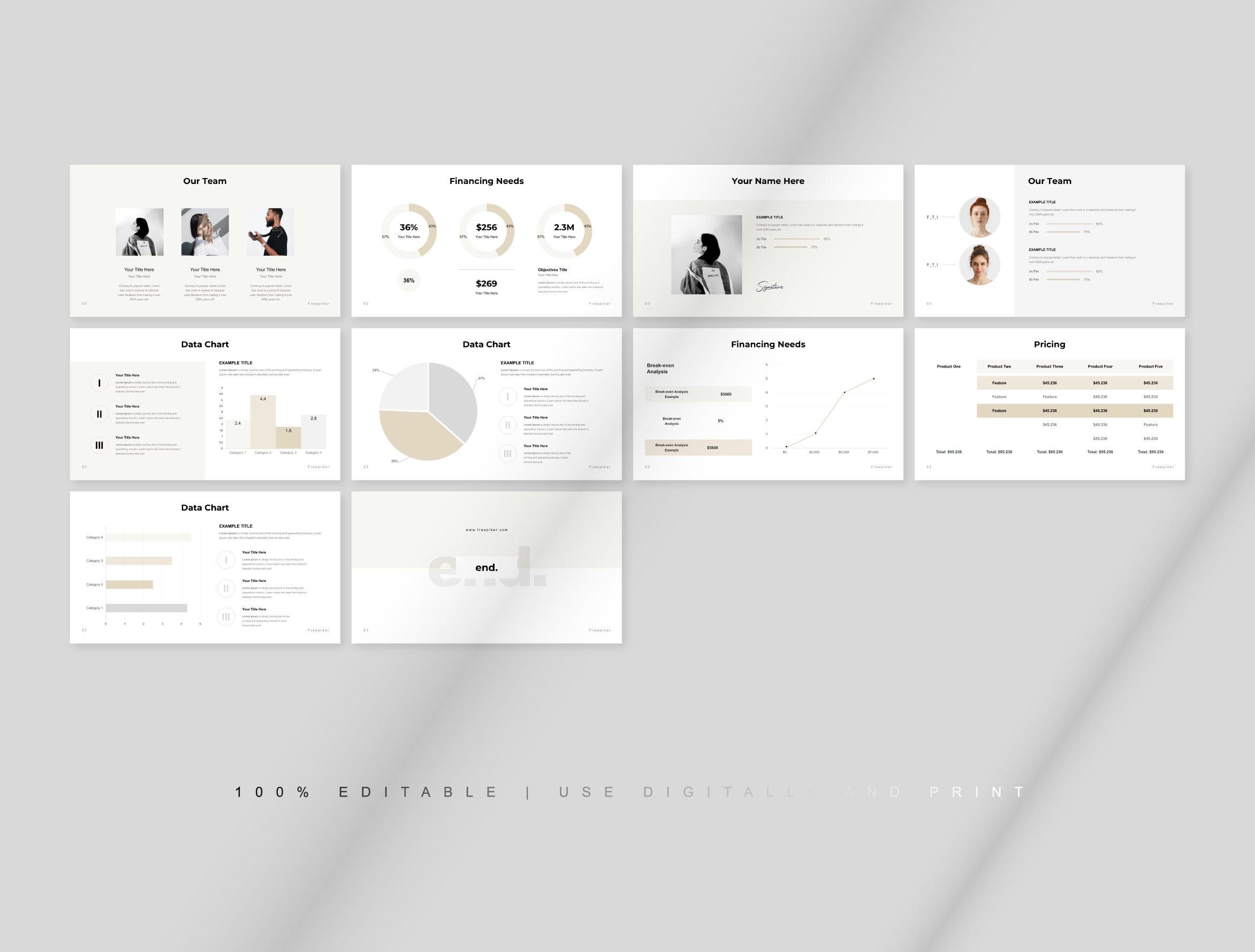 Business Plan Pitch Deck and Marketing Presentation Template Pitch Deck ...