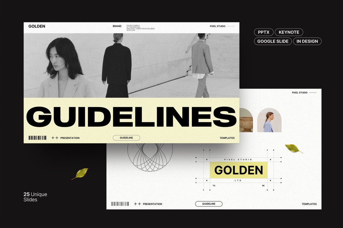 Brand Guideline Template With Powerpoint Keynote Google Slides Indesign ...