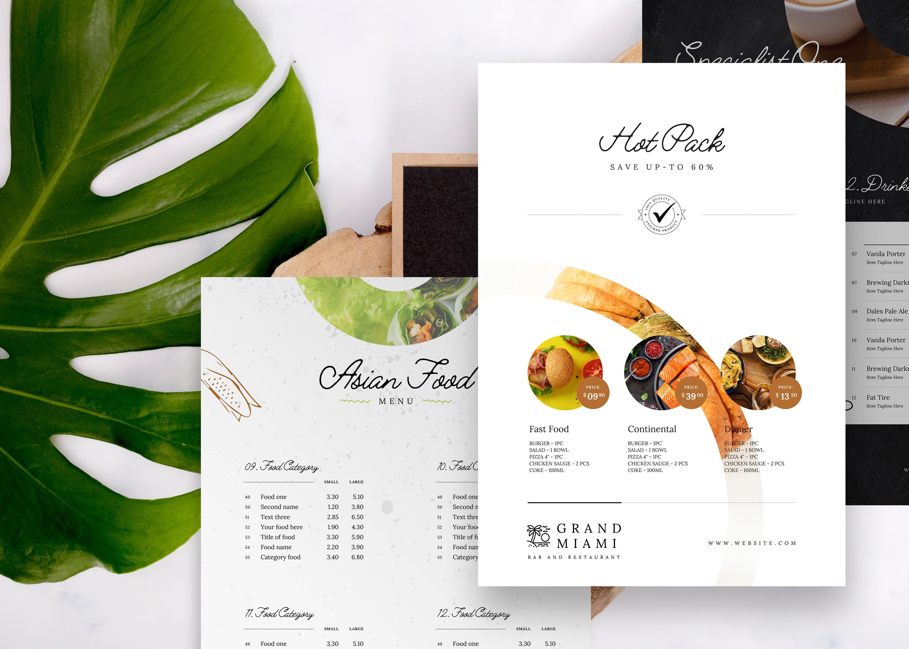 Editable Restaurant Menu Template | Coffee Shop & Bar Menu | Canva - Etsy