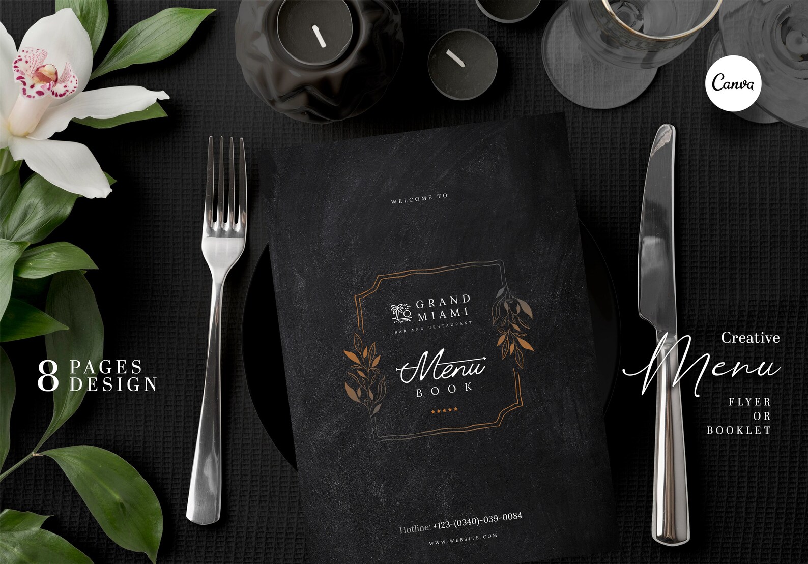 Canva Restaurant Food Menu Template Coffee Shop Bar Menu Etsy