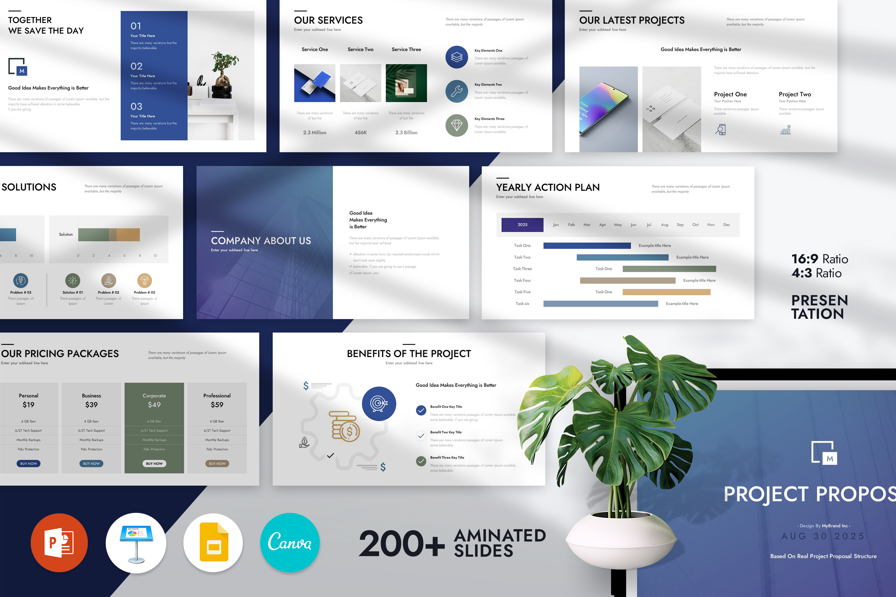 Canva Project Proposal Presentation Template | Business Proposal ...