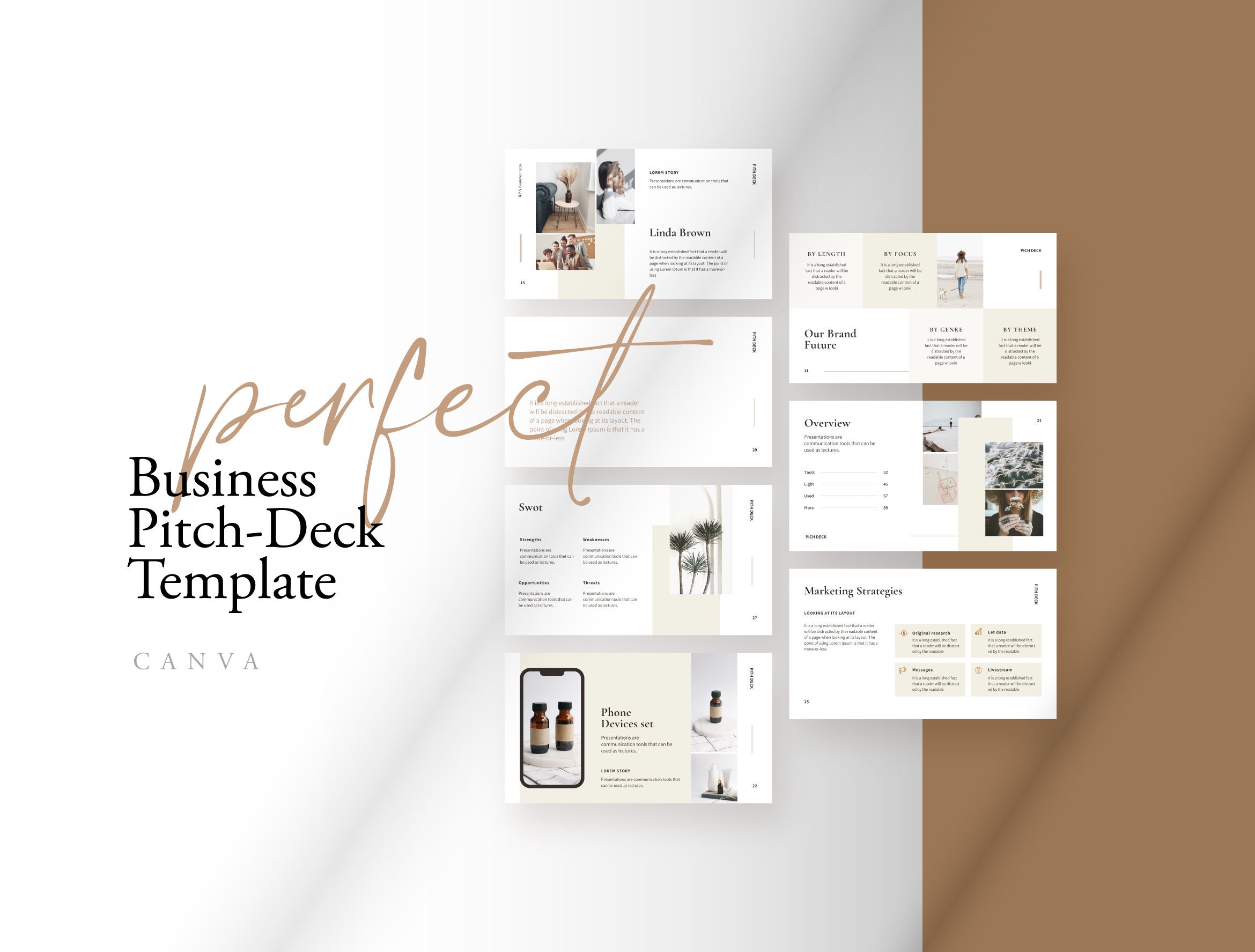 Canva Business Pitch Deck Template, Startup Marketing Plan - Etsy