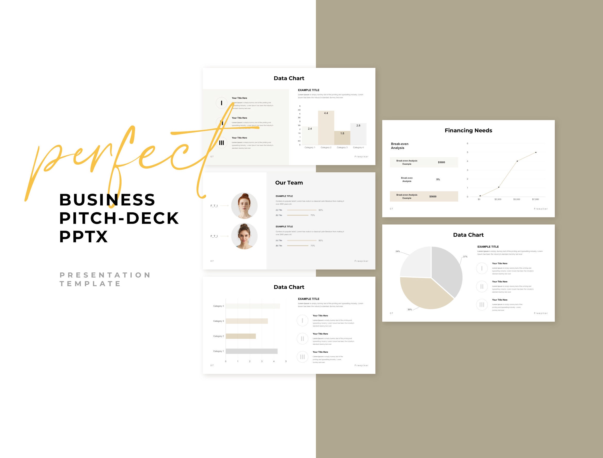 Business Plan Pitch Deck and Marketing Presentation Template | Pitch ...
