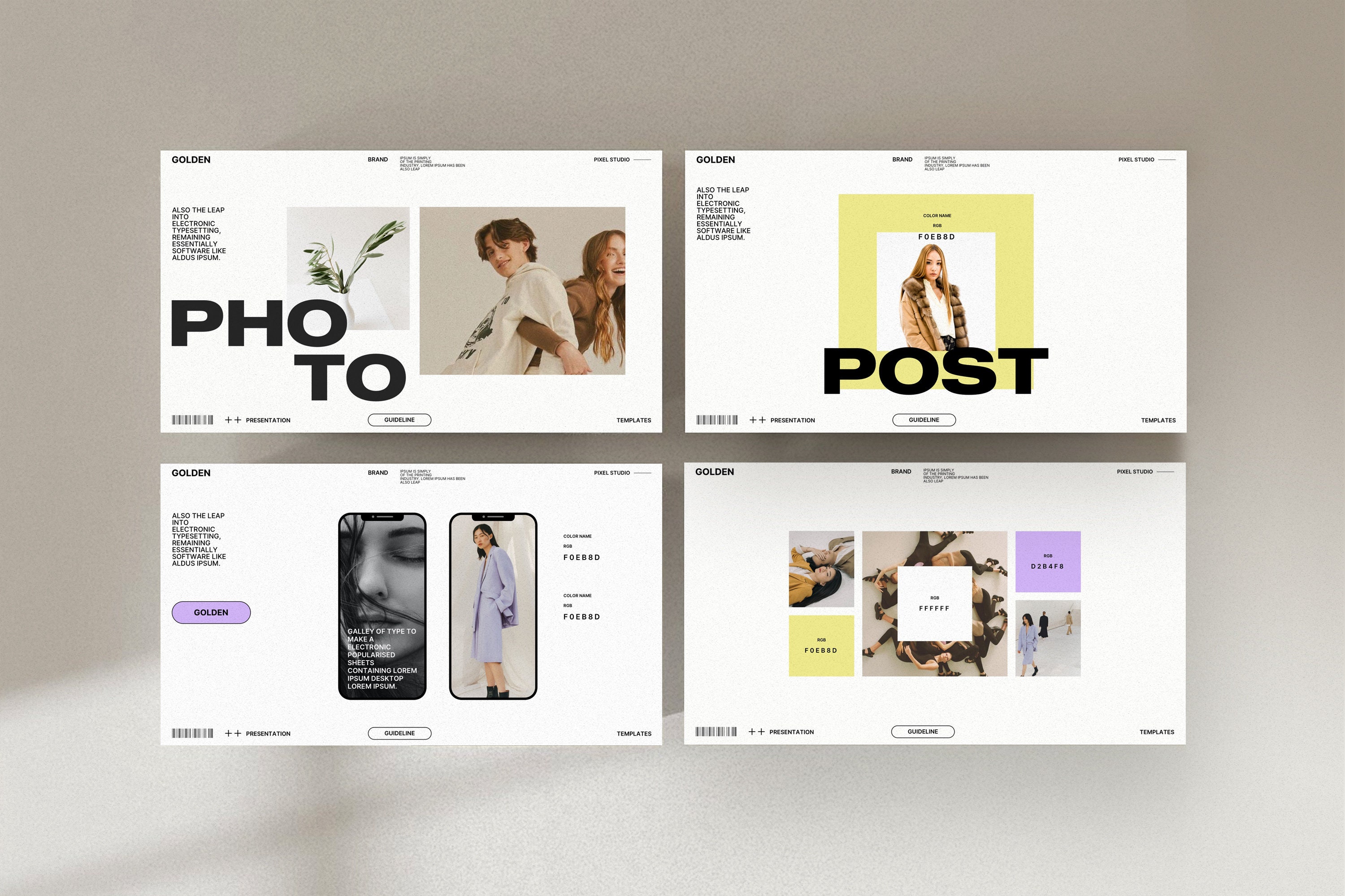 Brand Guideline Template With Powerpoint Keynote Google Slides Indesign ...