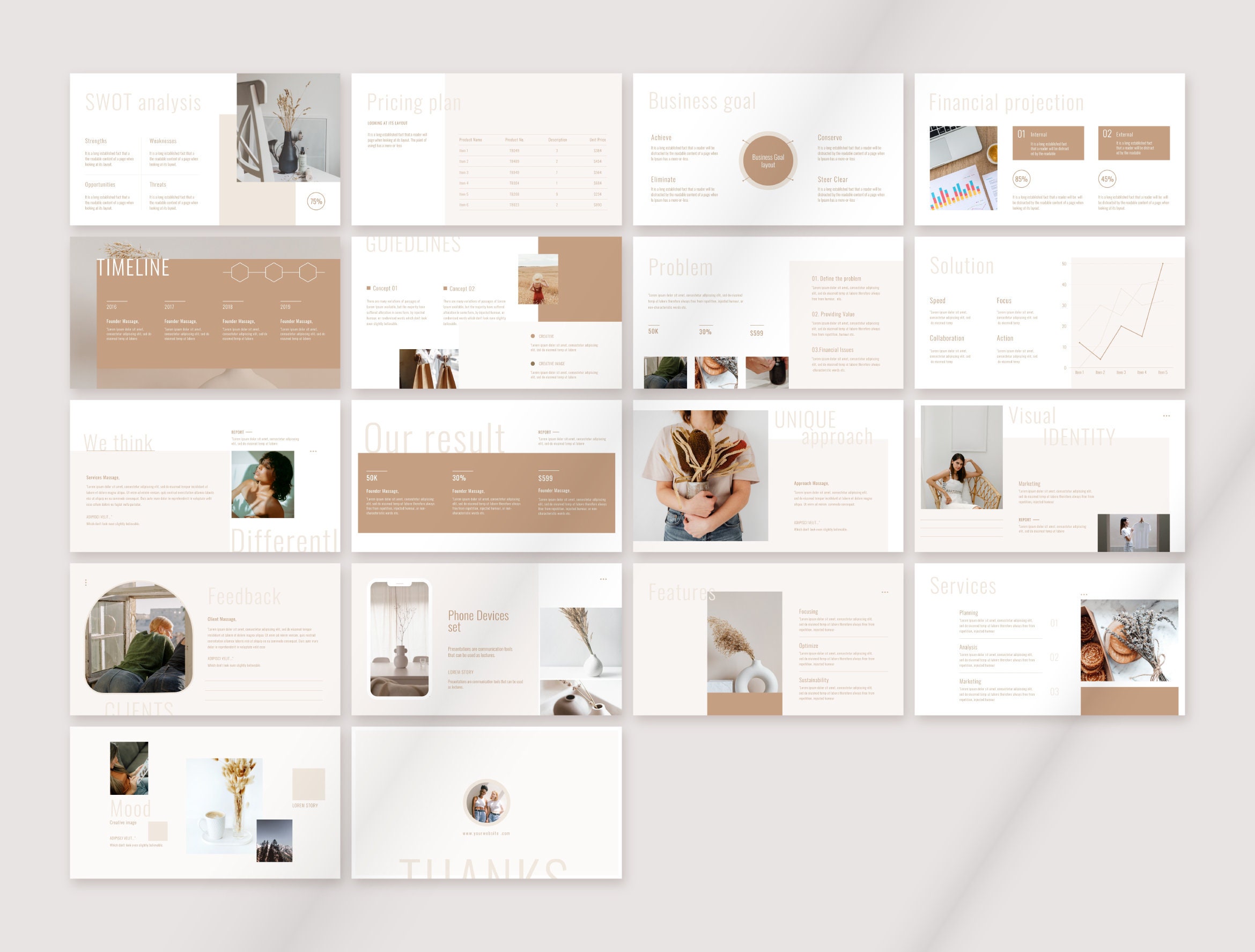 Canva Business Pitch Deck Presentation Business Plan Template Startup ...