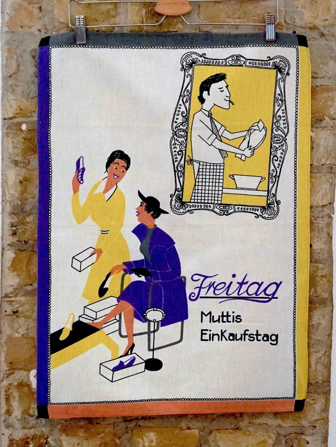 60s Tea Towel monday is Cinema Day - Etsy