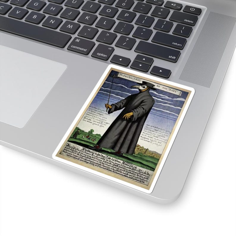 Plague Doctor 17th Century Engraving Sticker - Etsy