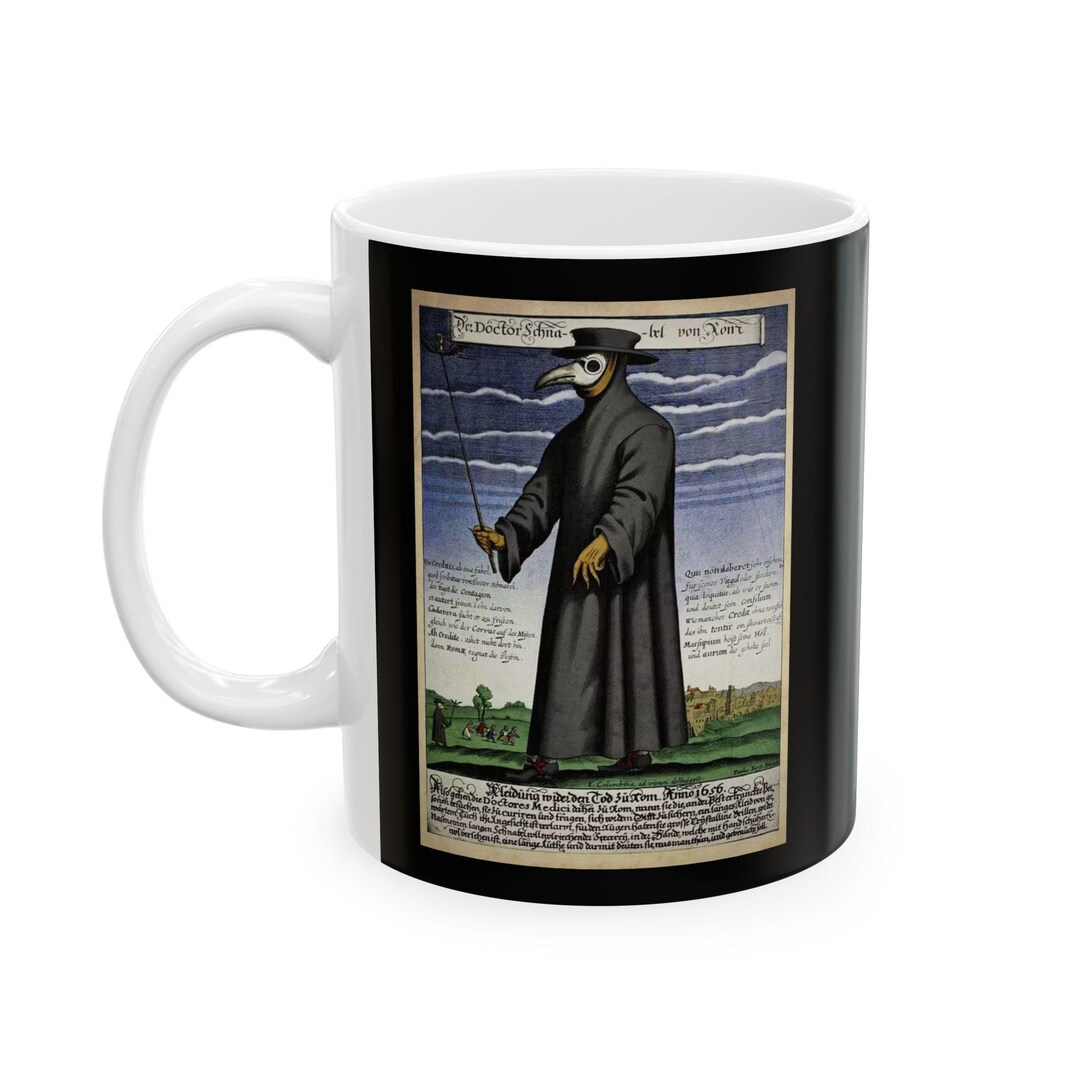 Plague Doctor 17th Century Engraving 11oz Mug - Etsy