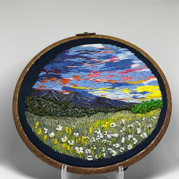 Mountain Embroidery - Etsy