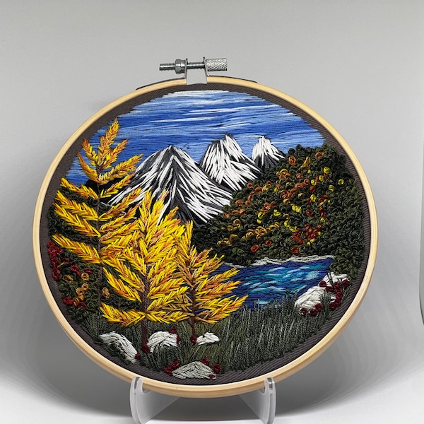 Mountain Embroidery - Etsy